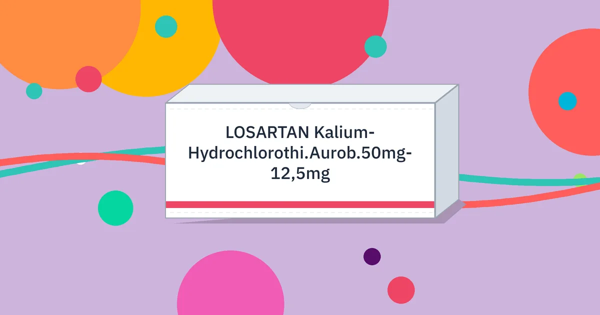 Symbolbild: Packung mit der Aufschrift LOSARTAN Kalium-Hydrochlorothi.Aurob.50mg-12,5mg (PZN 09749863) – Verfügbarkeit und Bezug in Apotheken in Frankfurt am Main