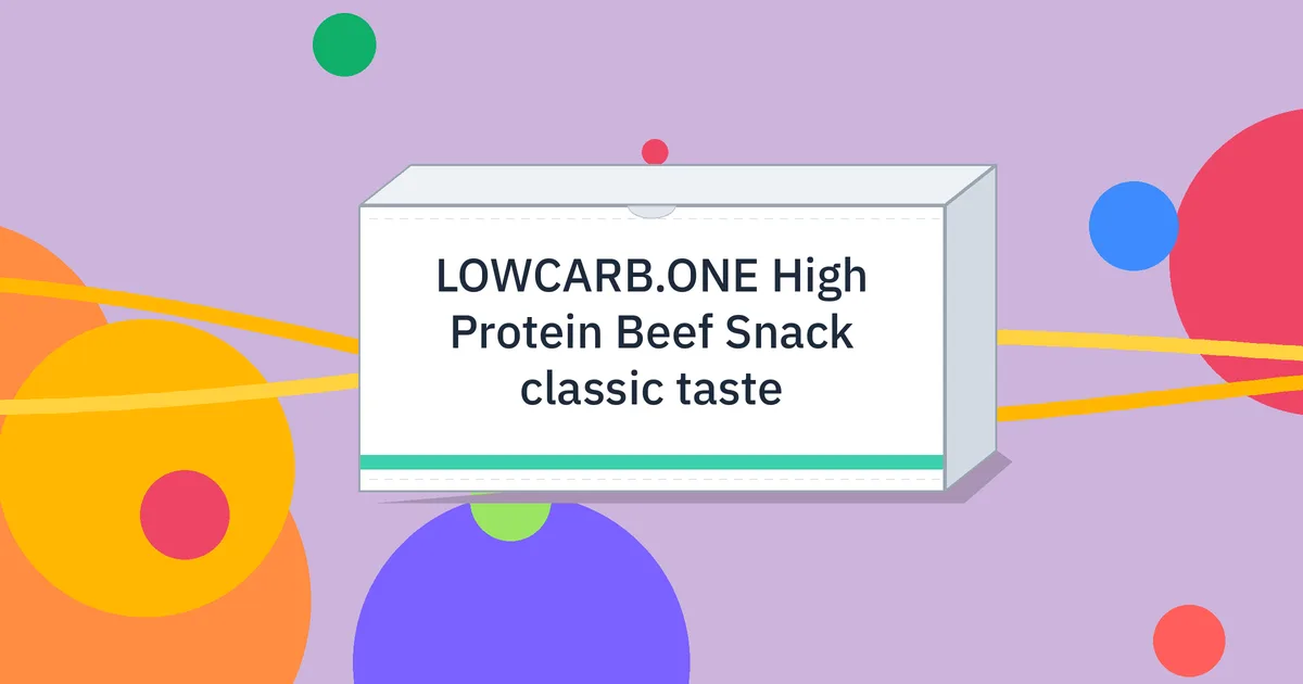 Symbolbild: Packung mit der Aufschrift LOWCARB.ONE High Protein Beef Snack classic taste (PZN 14256795) – Verfügbarkeit und Bezug in Apotheken in Frankfurt am Main