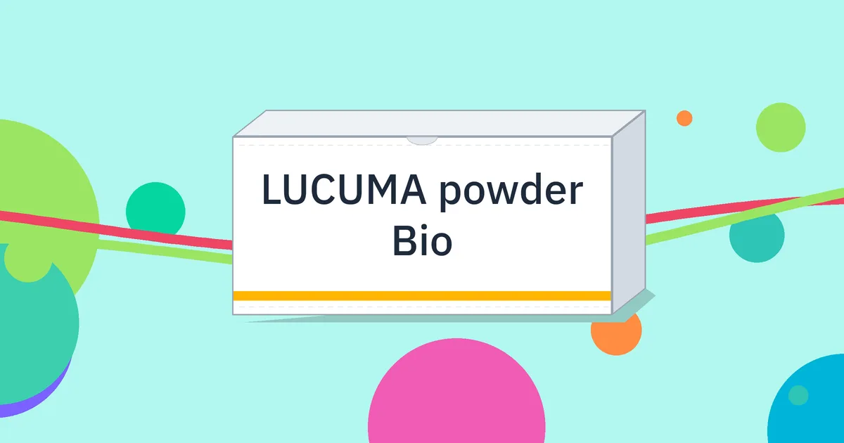 Symbolbild: Packung mit der Aufschrift LUCUMA powder Bio (PZN 18412648) – Verfügbarkeit und Bezug in Apotheken in Frankfurt am Main