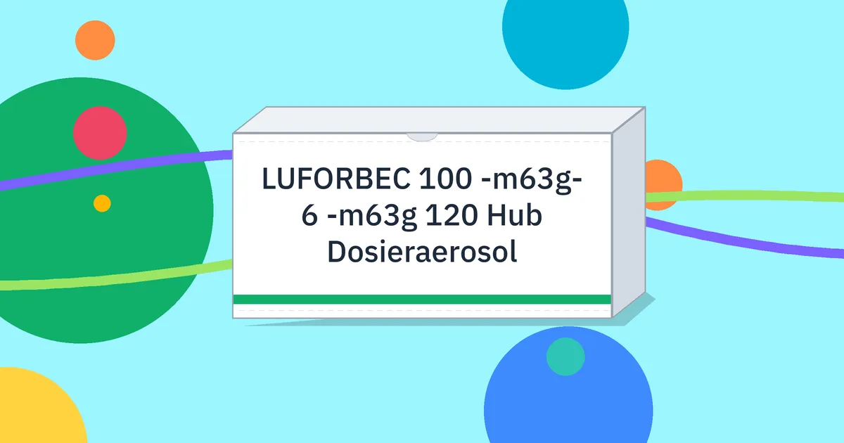 Symbolbild: Packung mit der Aufschrift LUFORBEC 100 -m63g-6 -m63g 120 Hub Dosieraerosol (PZN 18391461) – Verfügbarkeit und Bezug in Apotheken in Frankfurt am Main