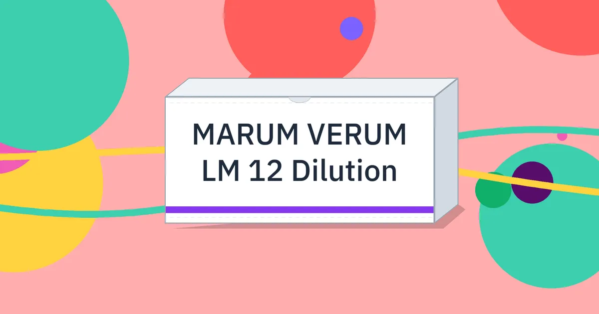 Symbolbild: Packung mit der Aufschrift MARUM VERUM LM 12 Dilution (PZN 12946490) – Verfügbarkeit und Bezug in Apotheken in Frankfurt am Main
