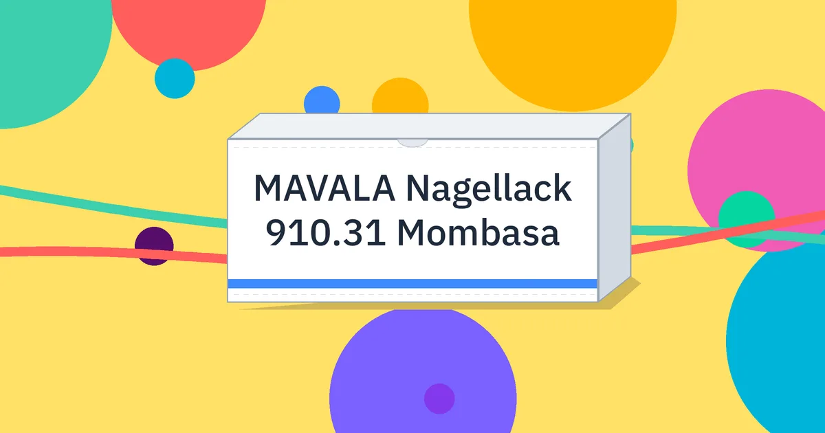 Symbolbild: Packung mit der Aufschrift MAVALA Nagellack 910.31 Mombasa (PZN 16496807) – Verfügbarkeit und Bezug in Apotheken in Frankfurt am Main