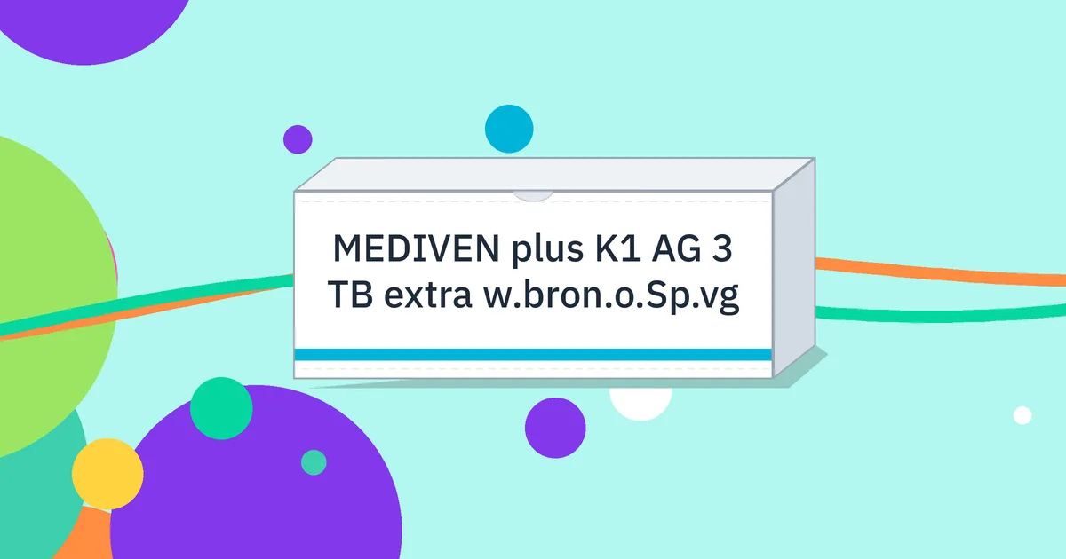 Symbolbild: Packung mit der Aufschrift MEDIVEN plus K1 AG 3 TB extra w.bron.o.Sp.vg (PZN 15067033) – Verfügbarkeit und Bezug in Apotheken in Frankfurt am Main