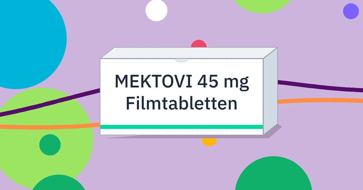 Symbolbild: Packung mit der Aufschrift MEKTOVI 45 mg Filmtabletten (PZN 19276093) – Verfügbarkeit und Bezug in Apotheken in Frankfurt am Main