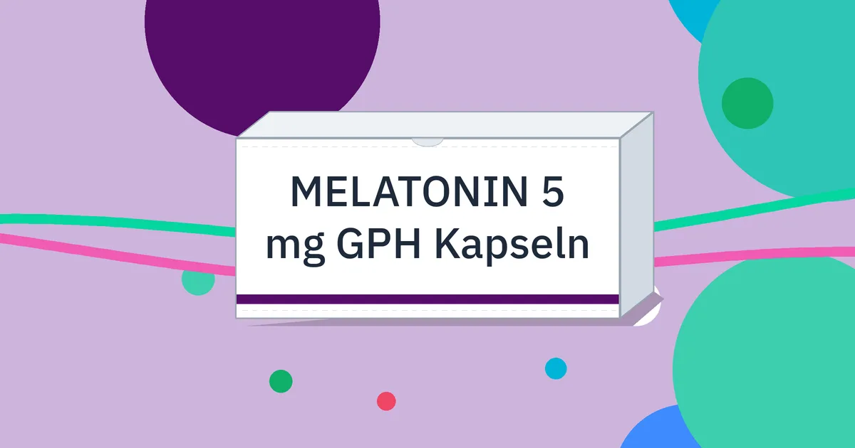 Symbolbild: Packung mit der Aufschrift MELATONIN 5 mg GPH Kapseln (PZN 11239170) – Verfügbarkeit und Bezug in Apotheken in Frankfurt am Main