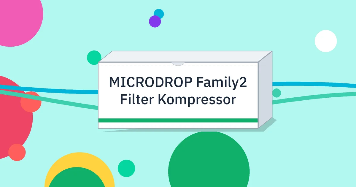 Symbolbild: Packung mit der Aufschrift MICRODROP Family2 Filter Kompressor (PZN 09937530) – Verfügbarkeit und Bezug in Apotheken in Frankfurt am Main
