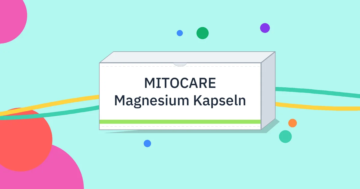 Symbolbild: Packung mit der Aufschrift MITOCARE Magnesium Kapseln (PZN 19145221) – Verfügbarkeit und Bezug in Apotheken in Frankfurt am Main