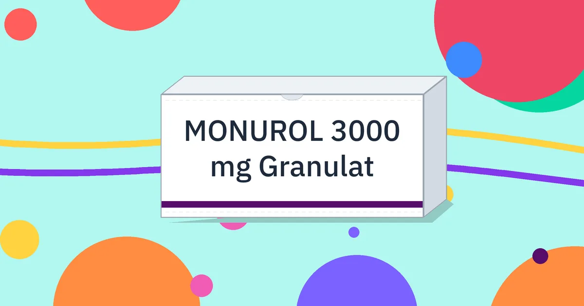 Symbolbild: Packung mit der Aufschrift MONUROL 3000 mg Granulat (PZN 11691421) – Verfügbarkeit und Bezug in Apotheken in Frankfurt am Main