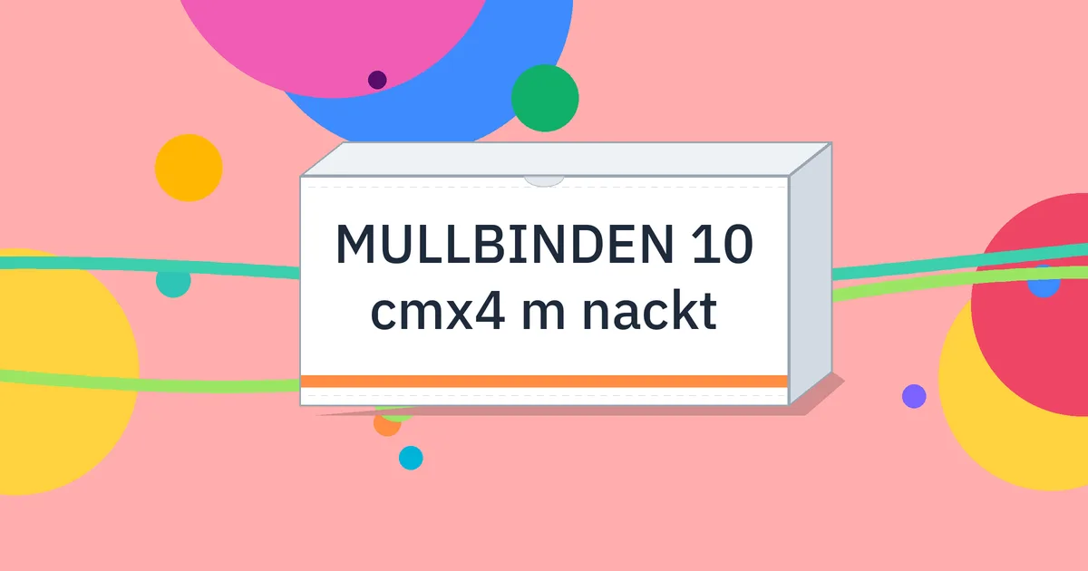 Symbolbild: Packung mit der Aufschrift MULLBINDEN 10 cmx4 m nackt (PZN 07623023) – Verfügbarkeit und Bezug in Apotheken in Frankfurt am Main
