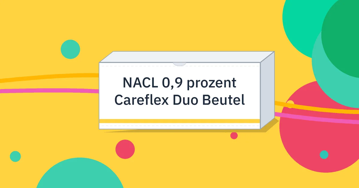 Symbolbild: Packung mit der Aufschrift NACL 0,9 prozent Careflex Duo Beutel (PZN 11183423) – Verfügbarkeit und Bezug in Apotheken in Frankfurt am Main