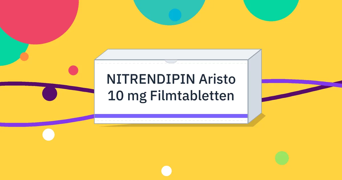 Symbolbild: Packung mit der Aufschrift NITRENDIPIN Aristo 10 mg Filmtabletten (PZN 00366936) – Verfügbarkeit und Bezug in Apotheken in Frankfurt am Main