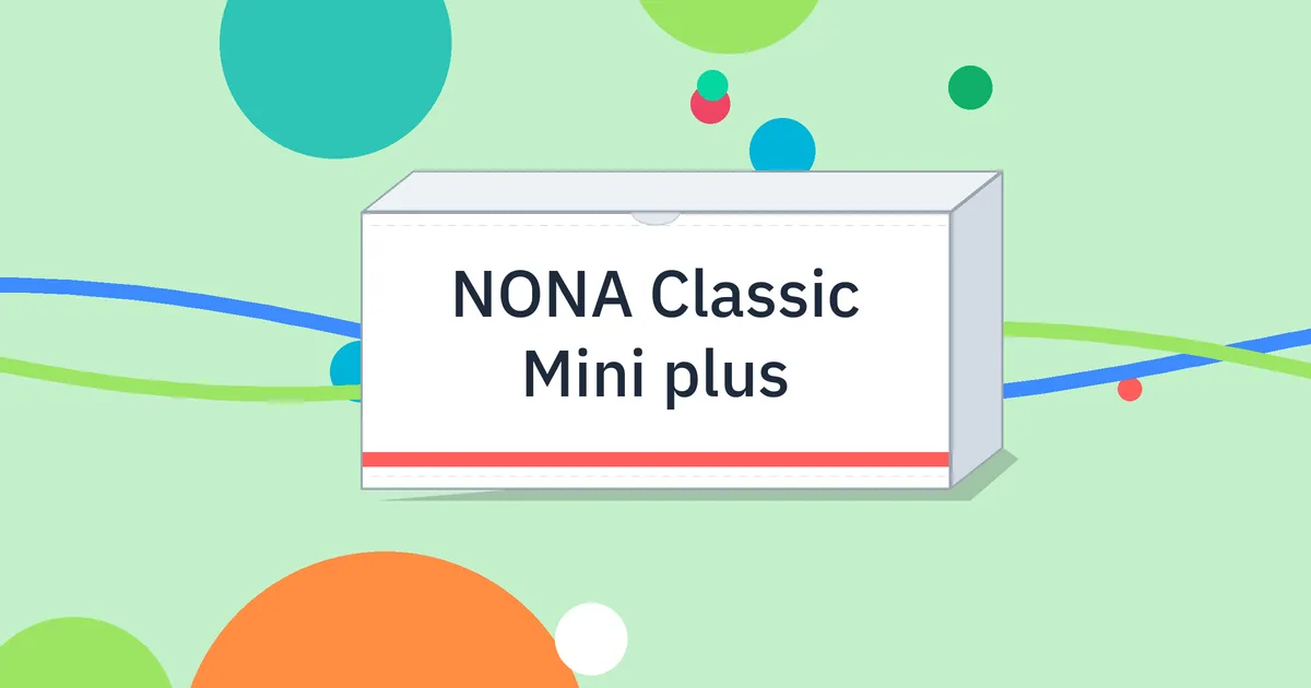 Symbolbild: Packung mit der Aufschrift NONA Classic Mini plus (PZN 12538029) – Verfügbarkeit und Bezug in Apotheken in Frankfurt am Main