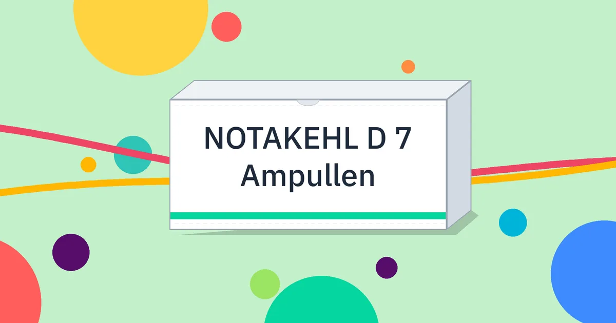 Symbolbild: Packung mit der Aufschrift NOTAKEHL D 7 Ampullen (PZN 03207049) – Verfügbarkeit und Bezug in Apotheken in Frankfurt am Main