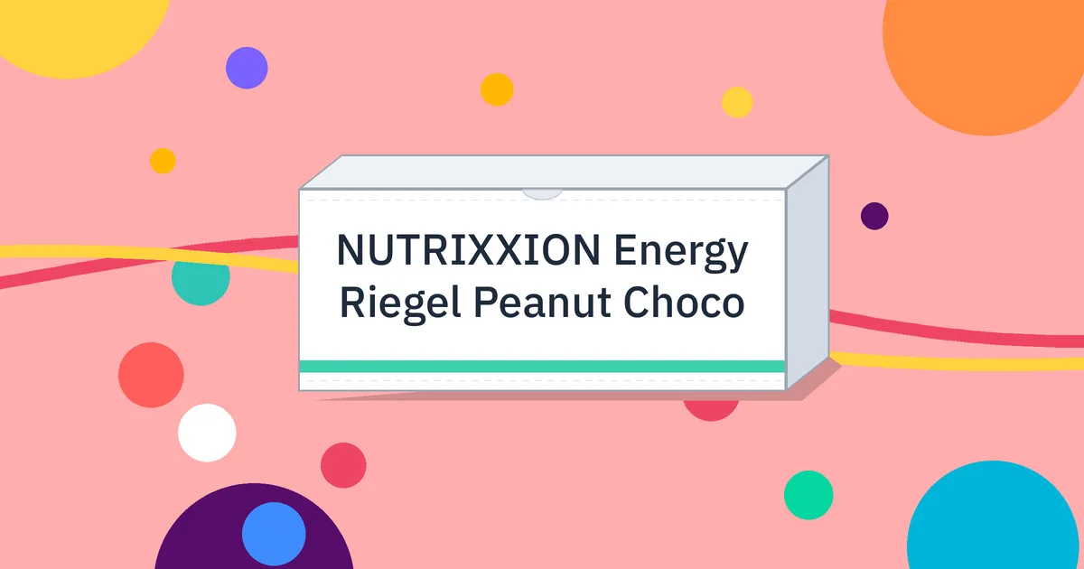 Symbolbild: Packung mit der Aufschrift NUTRIXXION Energy Riegel Peanut Choco (PZN 14212993) – Verfügbarkeit und Bezug in Apotheken in Frankfurt am Main