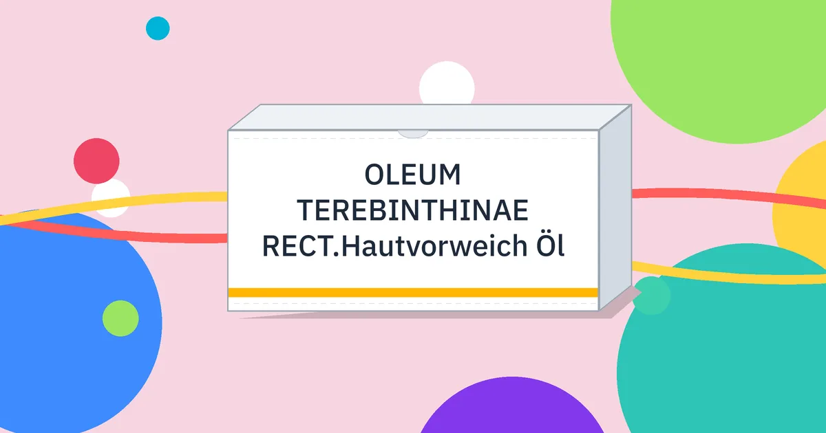 Symbolbild: Packung mit der Aufschrift OLEUM TEREBINTHINAE RECT.Hautvorweich Öl (PZN 07364780) – Verfügbarkeit und Bezug in Apotheken in Frankfurt am Main