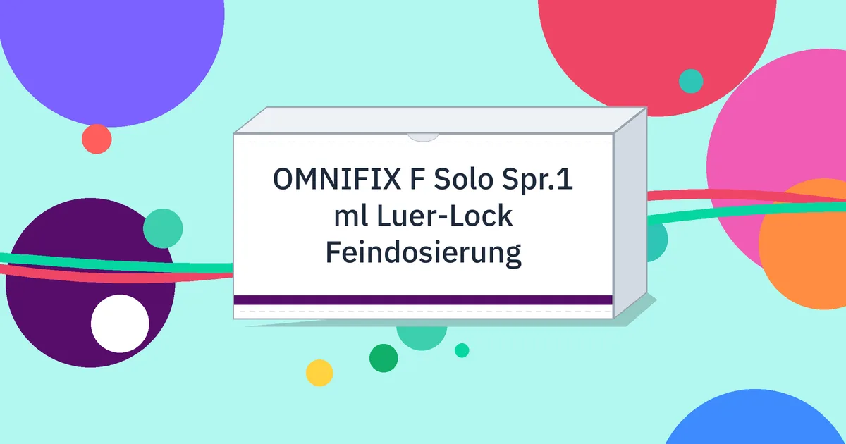 Symbolbild: Packung mit der Aufschrift OMNIFIX F Solo Spr.1 ml Luer-Lock Feindosierung (PZN 12749565) – Verfügbarkeit und Bezug in Apotheken in Frankfurt am Main