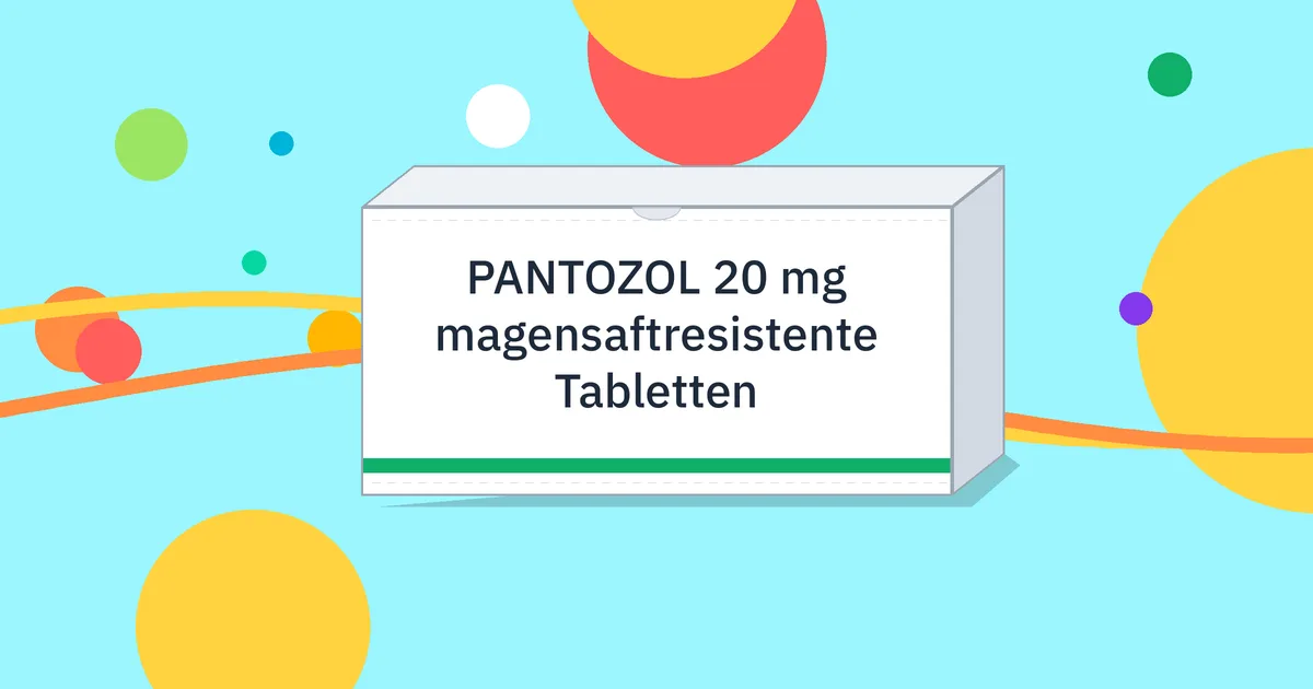 Symbolbild: Packung mit der Aufschrift PANTOZOL 20 mg magensaftresistente Tabletten (PZN 07265167) – Verfügbarkeit und Bezug in Apotheken in Frankfurt am Main