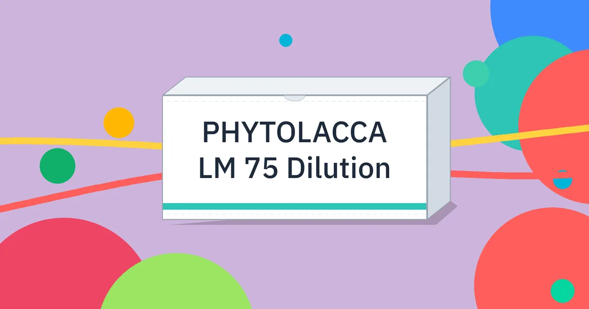 Symbolbild: Packung mit der Aufschrift PHYTOLACCA LM 75 Dilution (PZN 13036488) – Verfügbarkeit und Bezug in Apotheken in Frankfurt am Main