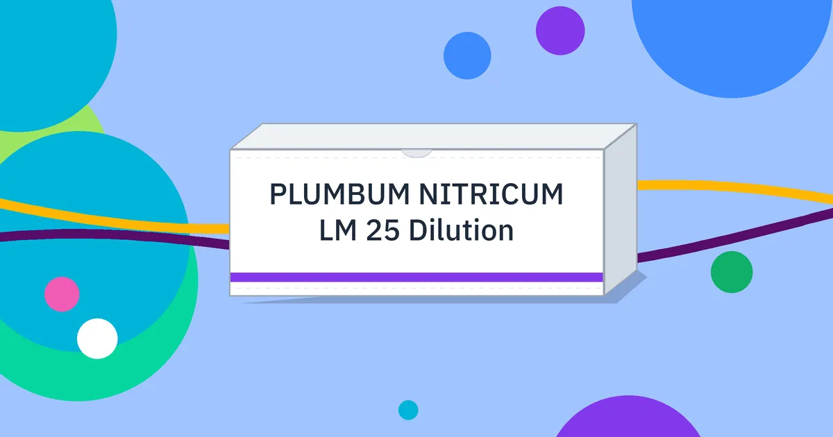 Symbolbild: Packung mit der Aufschrift PLUMBUM NITRICUM LM 25 Dilution (PZN 13042187) – Verfügbarkeit und Bezug in Apotheken in Frankfurt am Main