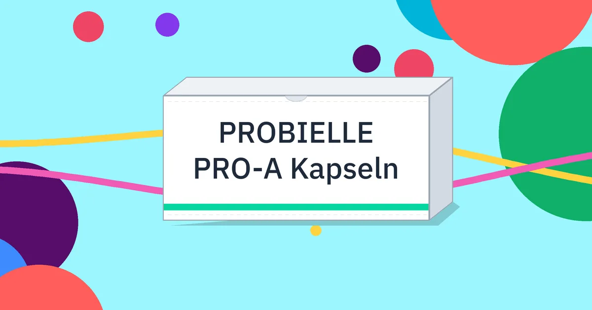 Symbolbild: Packung mit der Aufschrift PROBIELLE PRO-A Kapseln (PZN 15861446) – Verfügbarkeit und Bezug in Apotheken in Frankfurt am Main