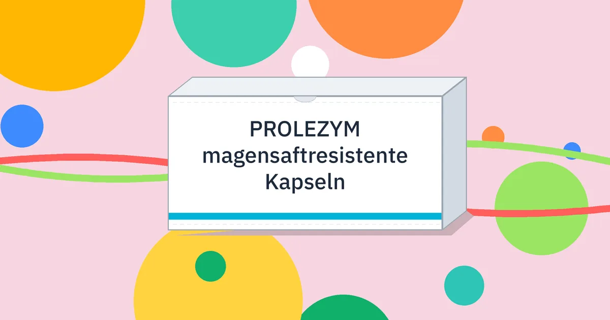 Symbolbild: Packung mit der Aufschrift PROLEZYM magensaftresistente Kapseln (PZN 15246043) – Verfügbarkeit und Bezug in Apotheken in Frankfurt am Main