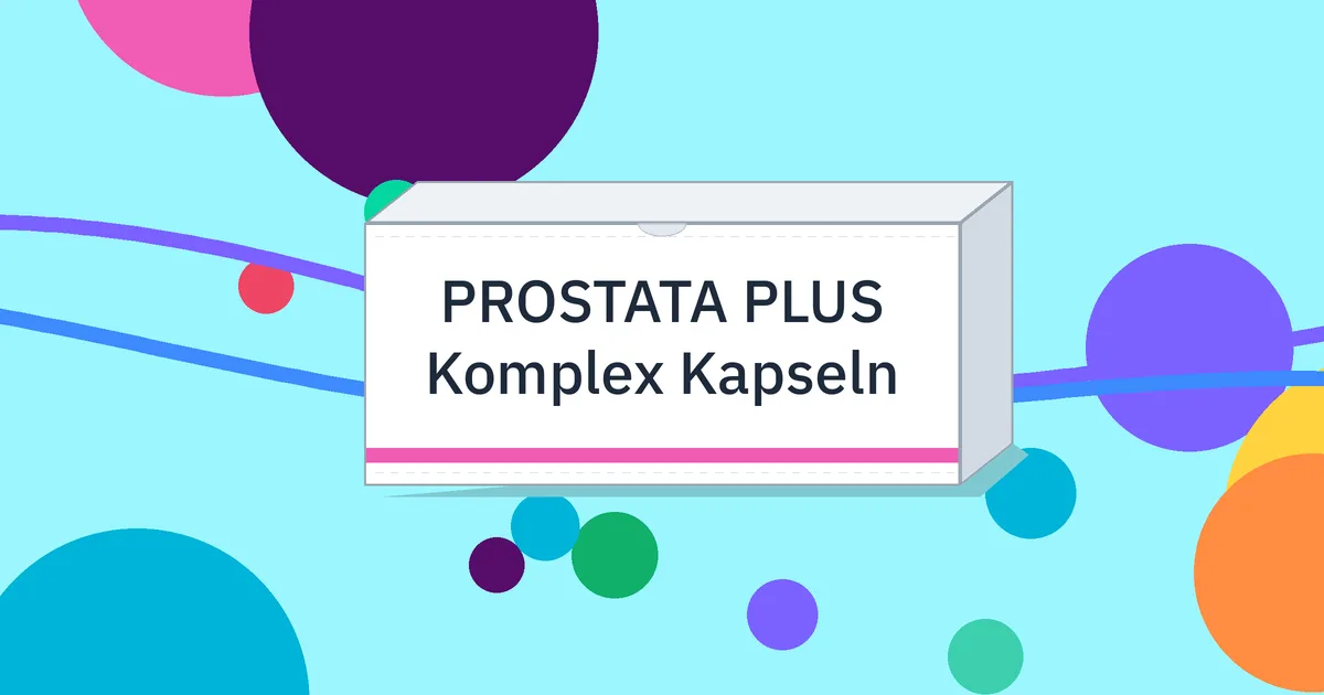 Symbolbild: Packung mit der Aufschrift PROSTATA PLUS Komplex Kapseln (PZN 20003383) – Verfügbarkeit und Bezug in Apotheken in Frankfurt am Main