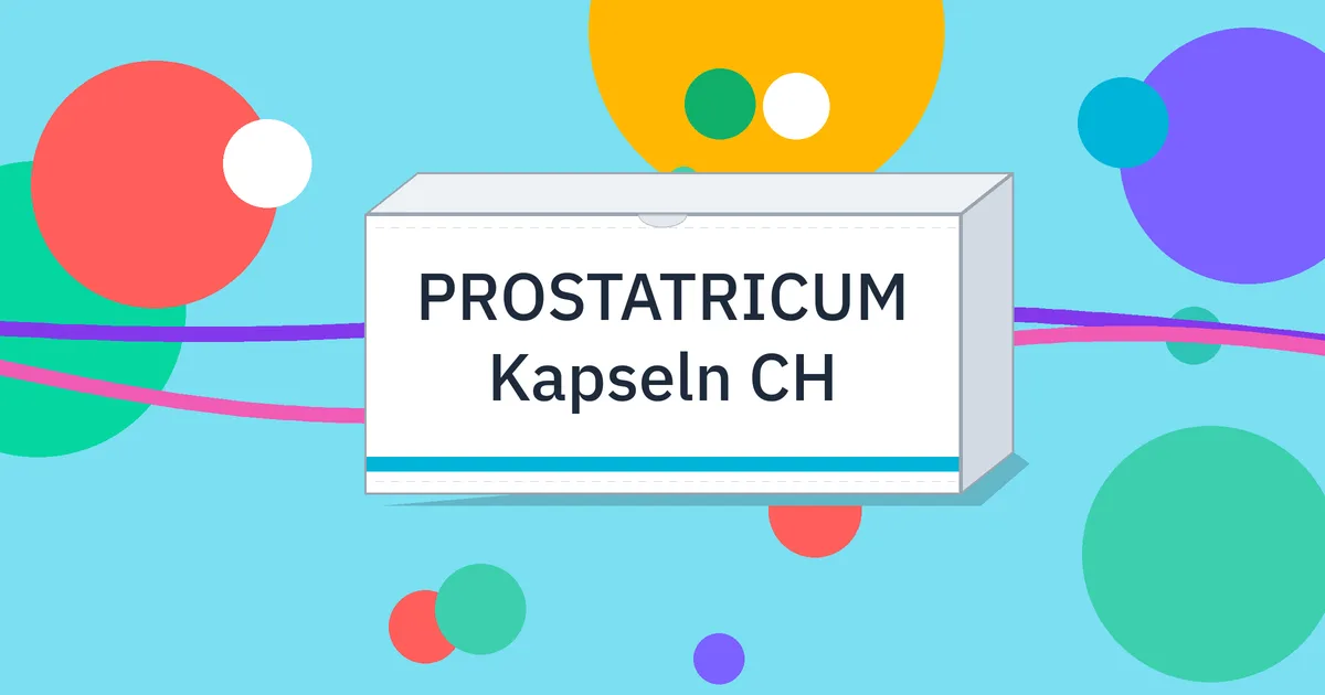 Symbolbild: Packung mit der Aufschrift PROSTATRICUM Kapseln CH (PZN 20632819) – Verfügbarkeit und Bezug in Apotheken in Frankfurt am Main