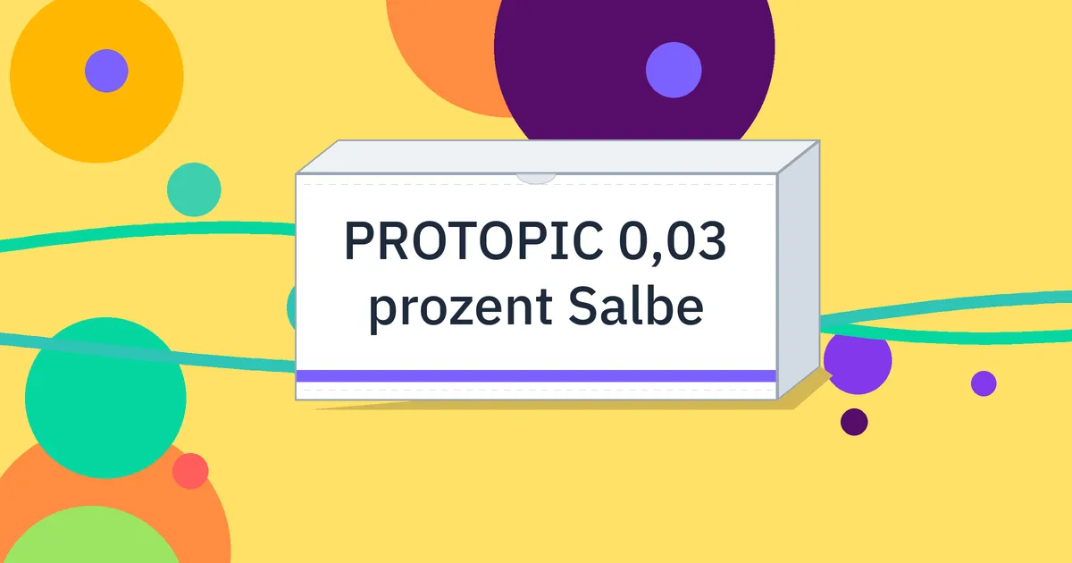Symbolbild: Packung mit der Aufschrift PROTOPIC 0,03 prozent Salbe (PZN 11690835) – Verfügbarkeit und Bezug in Apotheken in Frankfurt am Main
