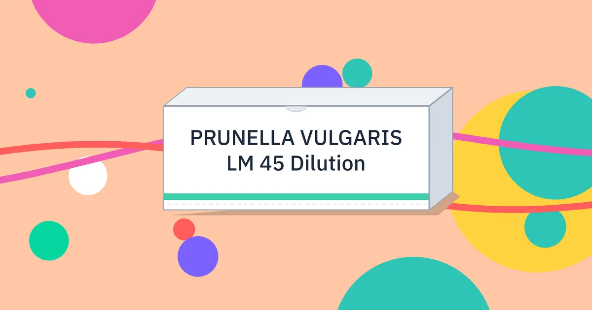 Symbolbild: Packung mit der Aufschrift PRUNELLA VULGARIS LM 45 Dilution (PZN 13669153) – Verfügbarkeit und Bezug in Apotheken in Frankfurt am Main