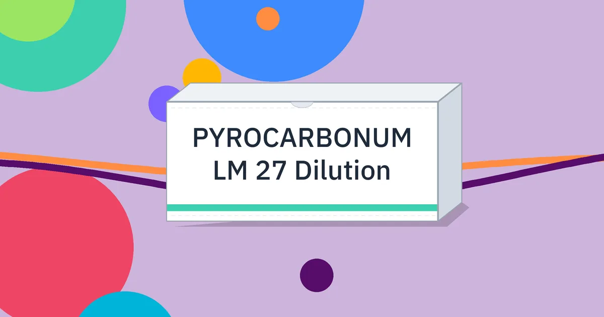 Symbolbild: Packung mit der Aufschrift PYROCARBONUM LM 27 Dilution (PZN 13672899) – Verfügbarkeit und Bezug in Apotheken in Frankfurt am Main