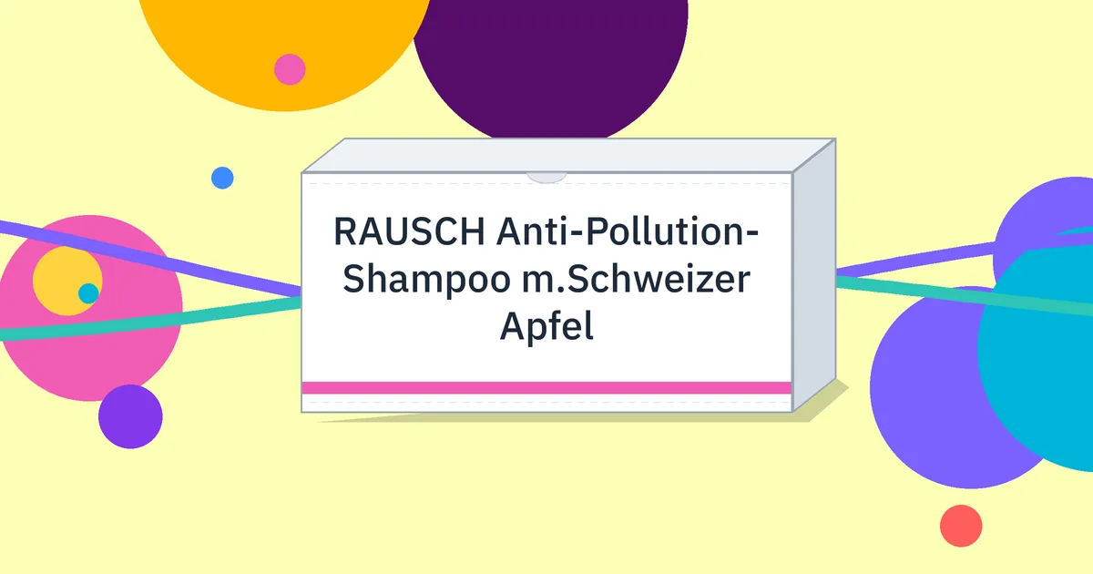 Symbolbild: Packung mit der Aufschrift RAUSCH Anti-Pollution-Shampoo m.Schweizer Apfel (PZN 19231802) – Verfügbarkeit und Bezug in Apotheken in Frankfurt am Main