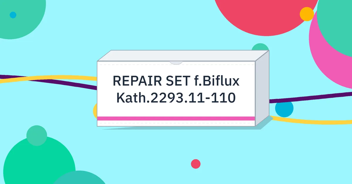 Symbolbild: Packung mit der Aufschrift REPAIR SET f.Biflux Kath.2293.11-110 (PZN 09398317) – Verfügbarkeit und Bezug in Apotheken in Frankfurt am Main