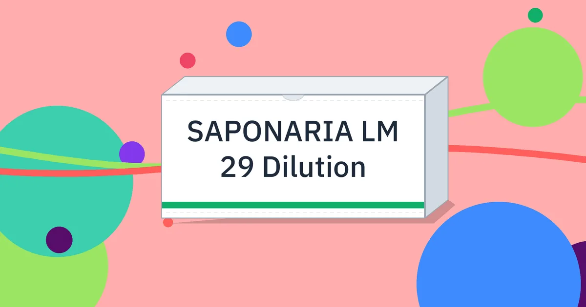 Symbolbild: Packung mit der Aufschrift SAPONARIA LM 29 Dilution (PZN 13686708) – Verfügbarkeit und Bezug in Apotheken in Frankfurt am Main