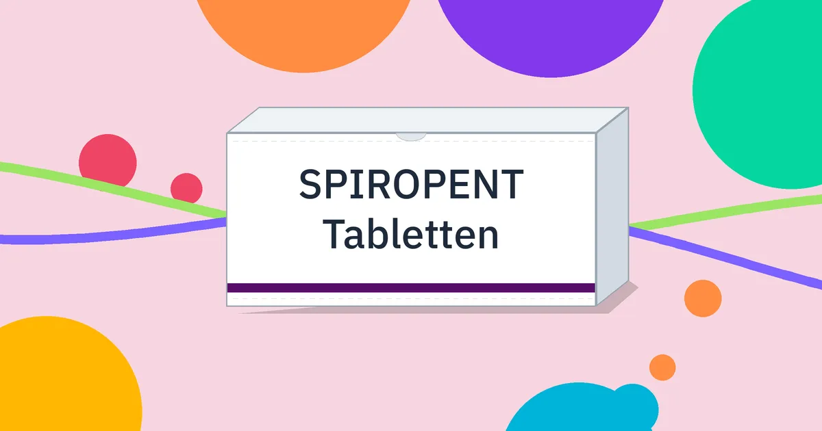 Symbolbild: Packung mit der Aufschrift SPIROPENT Tabletten (PZN 01980325) – Verfügbarkeit und Bezug in Apotheken in Frankfurt am Main