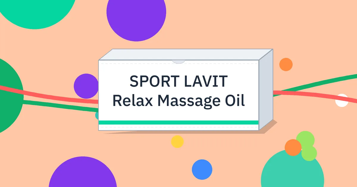 Symbolbild: Packung mit der Aufschrift SPORT LAVIT Relax Massage Oil (PZN 17439289) – Verfügbarkeit und Bezug in Apotheken in Frankfurt am Main