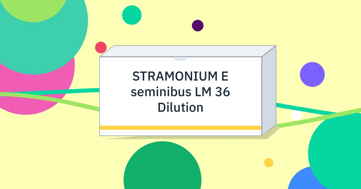 Symbolbild: Packung mit der Aufschrift STRAMONIUM E seminibus LM 36 Dilution (PZN 13202490) – Verfügbarkeit und Bezug in Apotheken in Frankfurt am Main