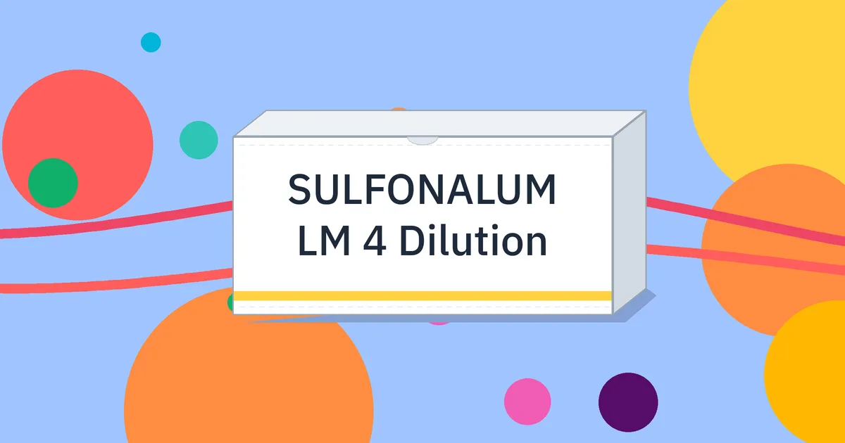 Symbolbild: Packung mit der Aufschrift SULFONALUM LM 4 Dilution (PZN 13209428) – Verfügbarkeit und Bezug in Apotheken in Frankfurt am Main