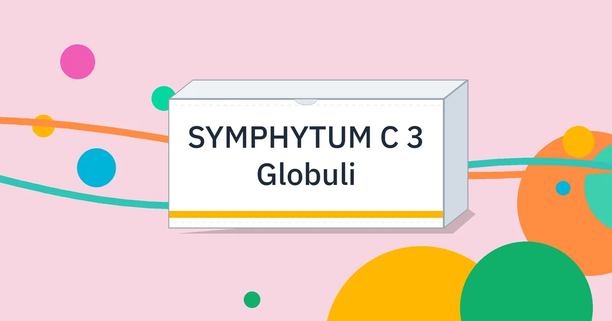 Symbolbild: Packung mit der Aufschrift SYMPHYTUM C 3 Globuli (PZN 07597142) – Verfügbarkeit und Bezug in Apotheken in Frankfurt am Main