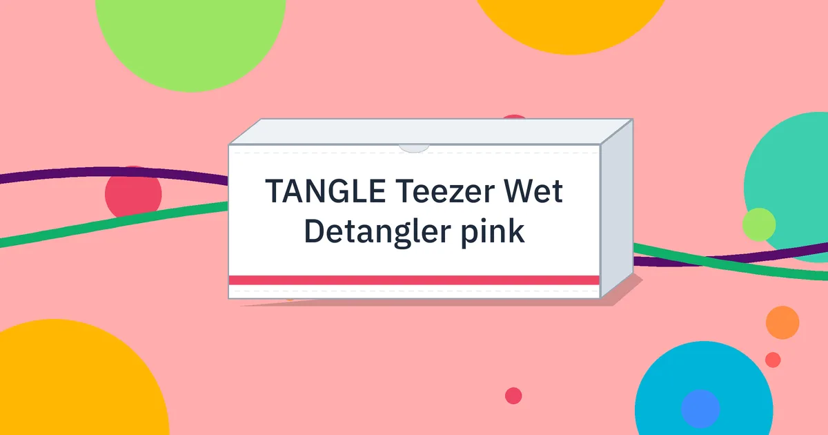 Symbolbild: Packung mit der Aufschrift TANGLE Teezer Wet Detangler pink (PZN 20159518) – Verfügbarkeit und Bezug in Apotheken in Frankfurt am Main