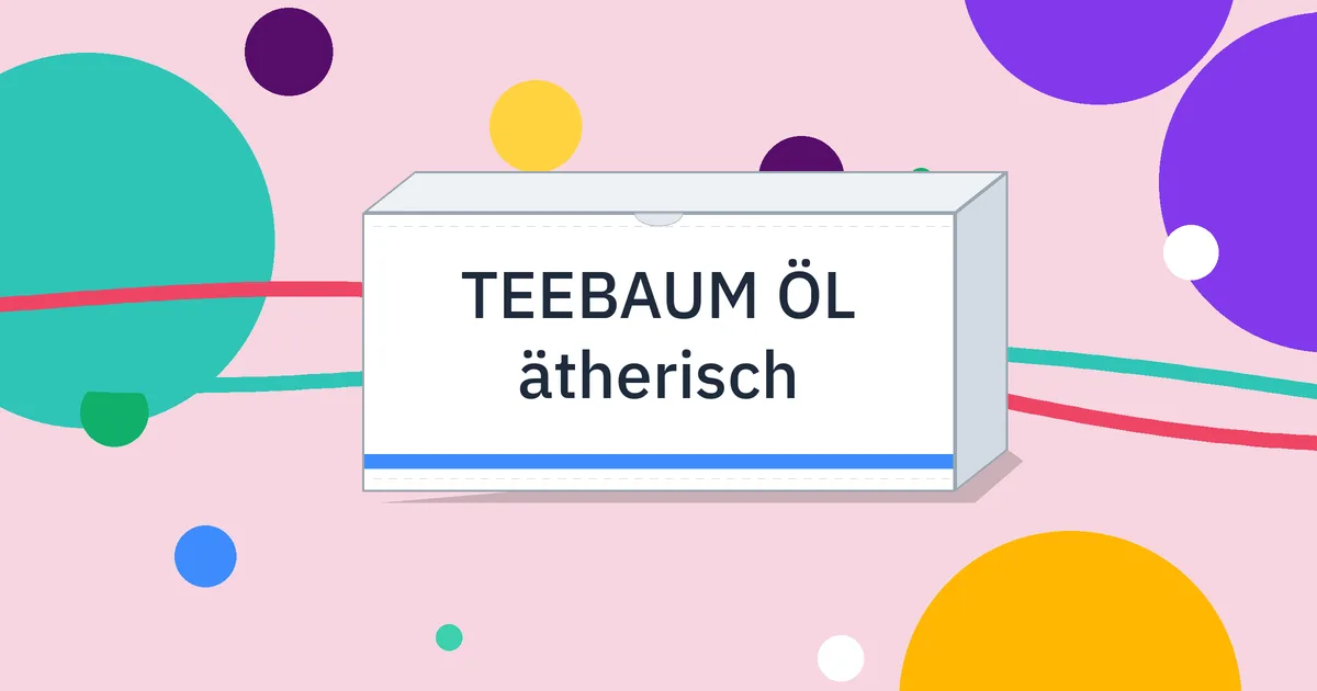 Symbolbild: Packung mit der Aufschrift TEEBAUM ÖL ätherisch (PZN 17429813) – Verfügbarkeit und Bezug in Apotheken in Frankfurt am Main