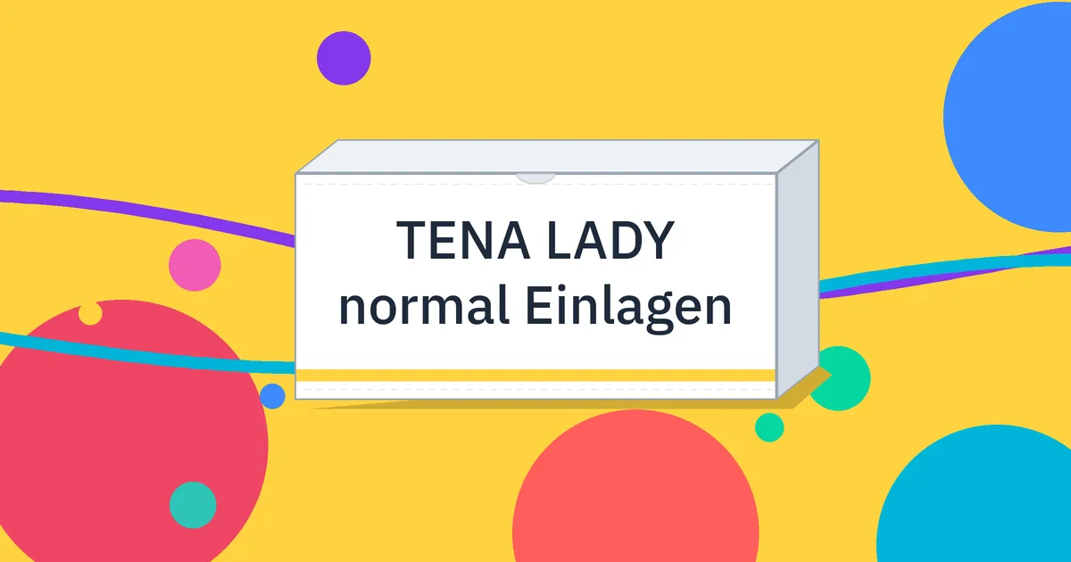 Symbolbild: Packung mit der Aufschrift TENA LADY normal Einlagen (PZN 02038426) – Verfügbarkeit und Bezug in Apotheken in Frankfurt am Main