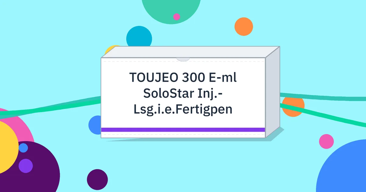 Symbolbild: Packung mit der Aufschrift TOUJEO 300 E-ml SoloStar Inj.-Lsg.i.e.Fertigpen (PZN 15580523) – Verfügbarkeit und Bezug in Apotheken in Frankfurt am Main
