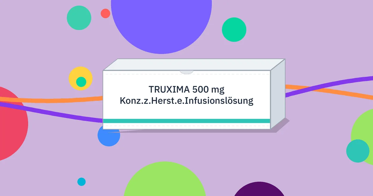 Symbolbild: Packung mit der Aufschrift TRUXIMA 500 mg Konz.z.Herst.e.Infusionslösung (PZN 16135883) – Verfügbarkeit und Bezug in Apotheken in Frankfurt am Main