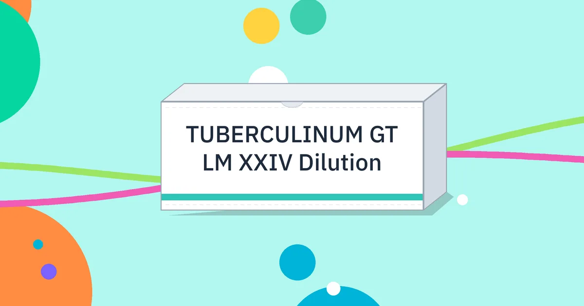 Symbolbild: Packung mit der Aufschrift TUBERCULINUM GT LM XXIV Dilution (PZN 02821729) – Verfügbarkeit und Bezug in Apotheken in Frankfurt am Main