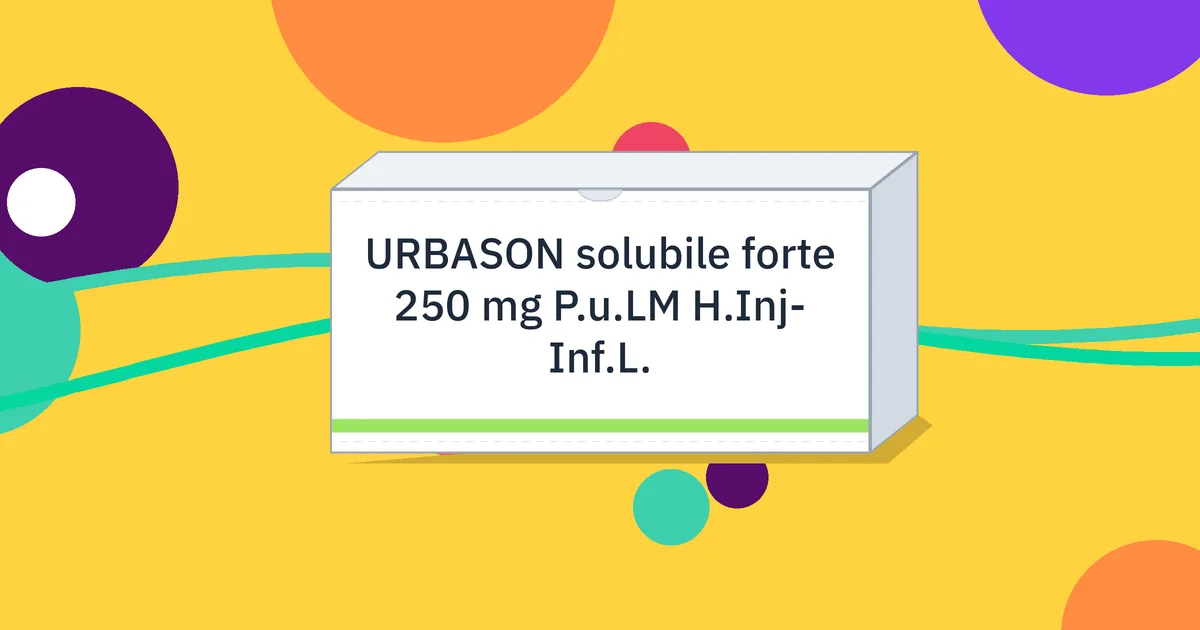Symbolbild: Packung mit der Aufschrift URBASON solubile forte 250 mg P.u.LM H.Inj-Inf.L. (PZN 04966610) – Verfügbarkeit und Bezug in Apotheken in Frankfurt am Main