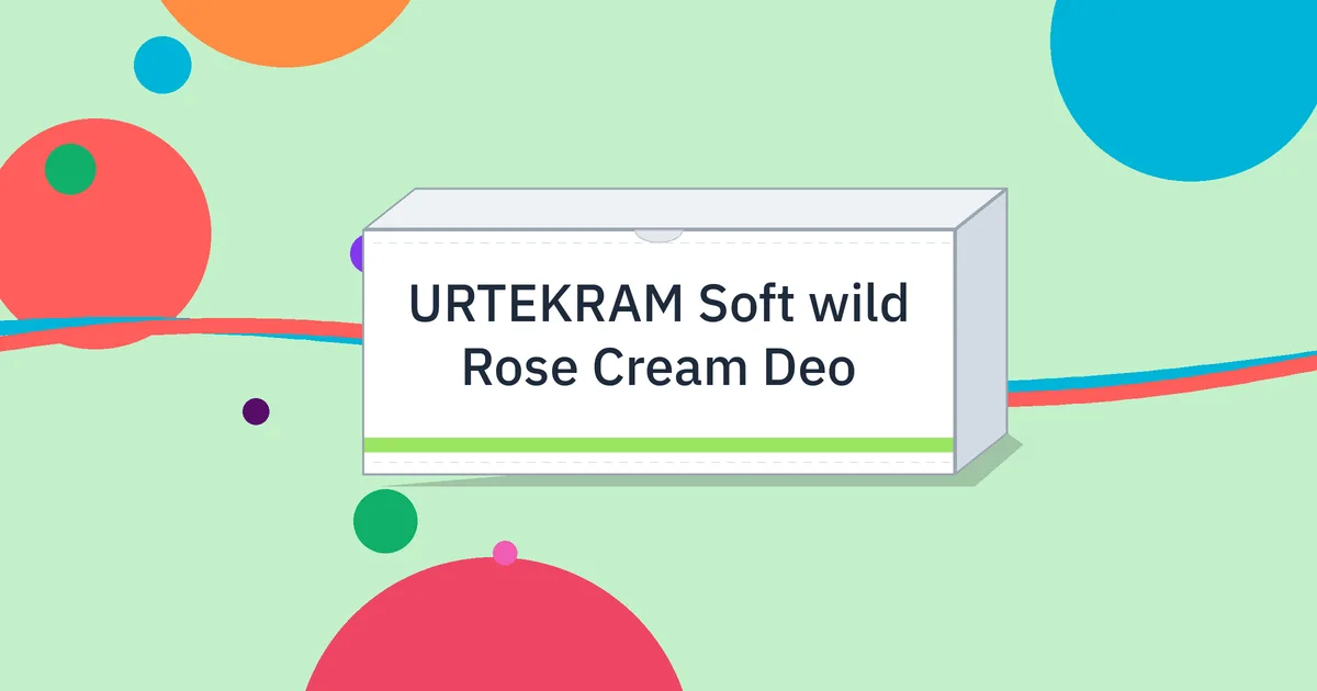 Symbolbild: Packung mit der Aufschrift URTEKRAM Soft wild Rose Cream Deo (PZN 19478129) – Verfügbarkeit und Bezug in Apotheken in Frankfurt am Main