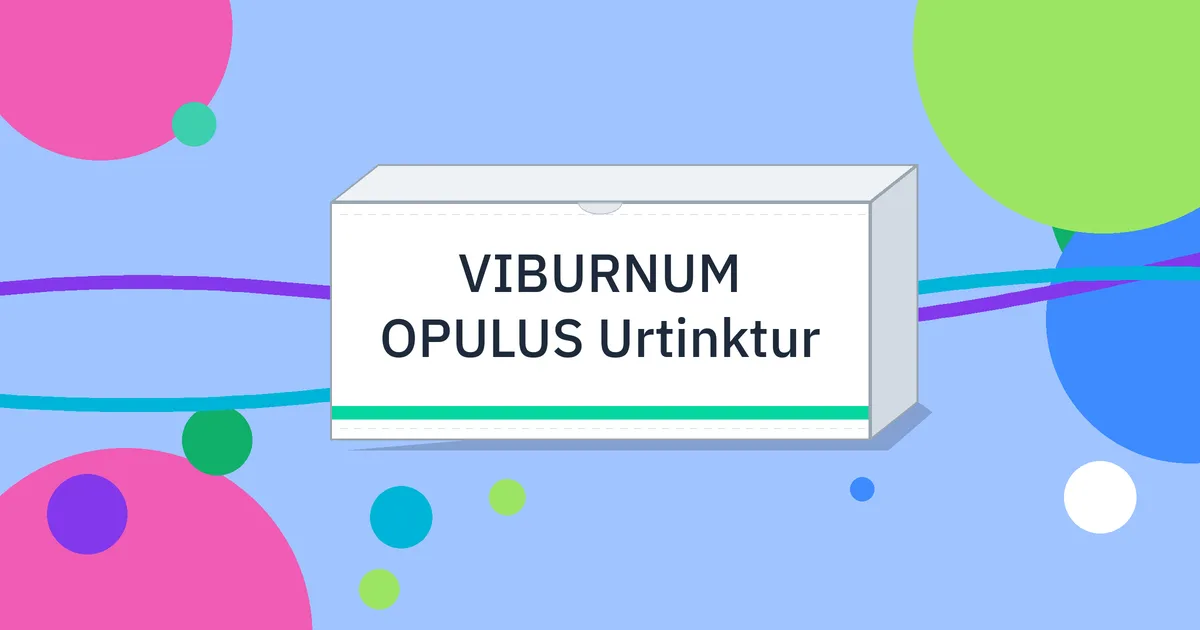 Symbolbild: Packung mit der Aufschrift VIBURNUM OPULUS Urtinktur (PZN 07183392) – Verfügbarkeit und Bezug in Apotheken in Frankfurt am Main