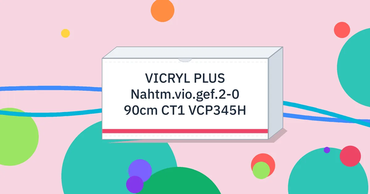 Symbolbild: Packung mit der Aufschrift VICRYL PLUS Nahtm.vio.gef.2-0 90cm CT1 VCP345H (PZN 16256339) – Verfügbarkeit und Bezug in Apotheken in Frankfurt am Main