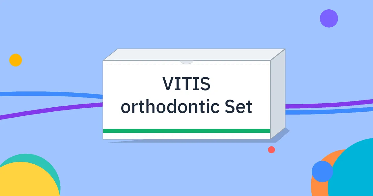 Symbolbild: Packung mit der Aufschrift VITIS orthodontic Set (PZN 09065188) – Verfügbarkeit und Bezug in Apotheken in Frankfurt am Main