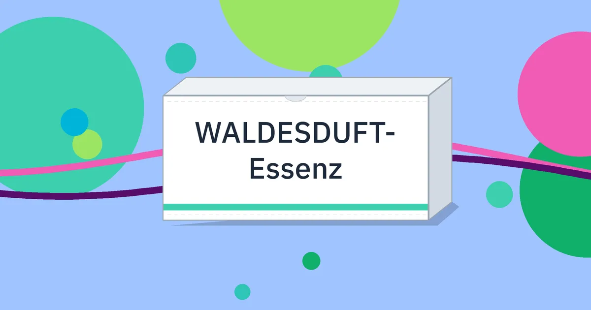 Symbolbild: Packung mit der Aufschrift WALDESDUFT-Essenz (PZN 15889700) – Verfügbarkeit und Bezug in Apotheken in Frankfurt am Main